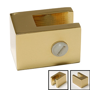 Brass Stand for 1/2" Glass: Glassplax