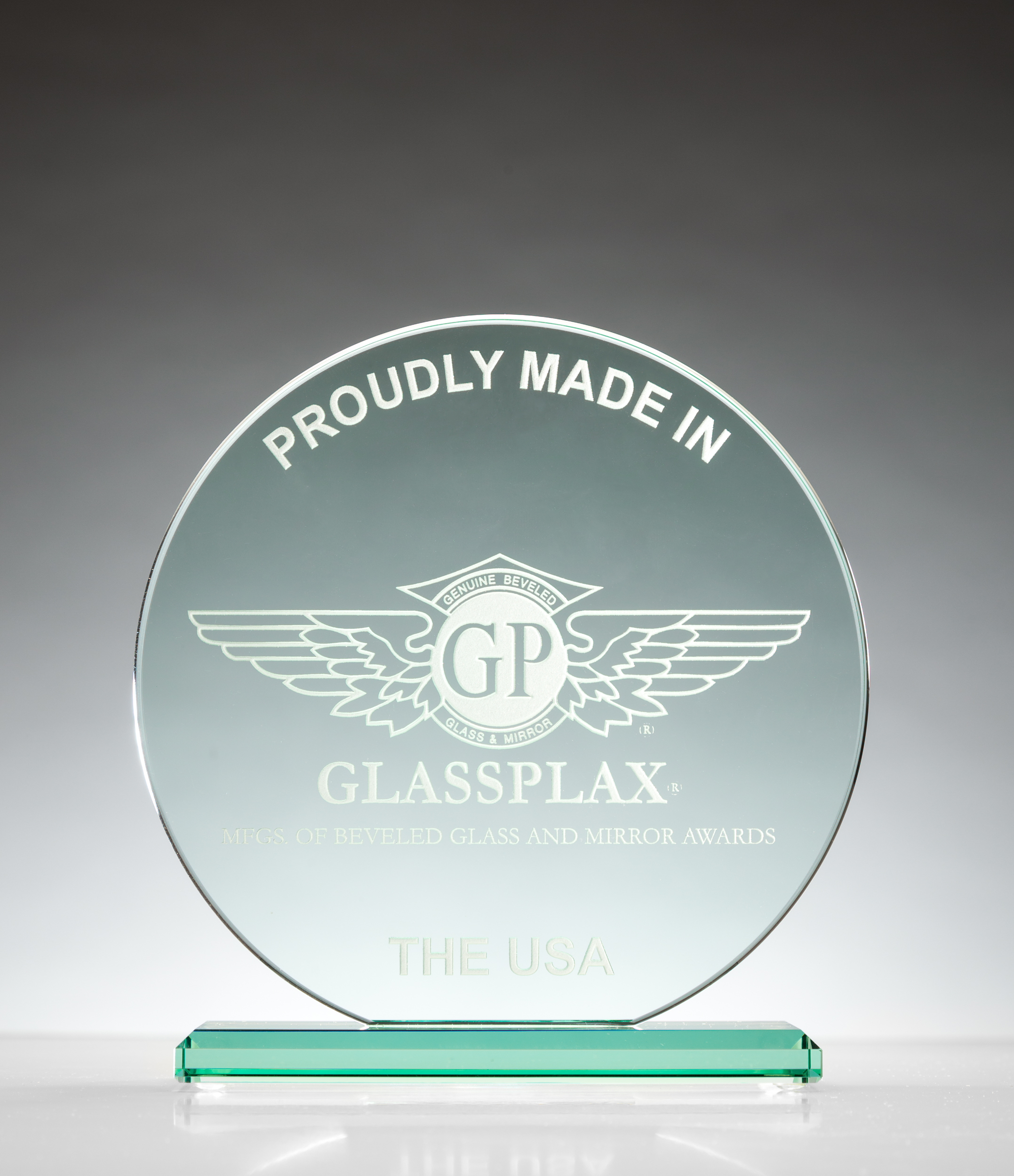 Economy Circle 5.5": Glassplax