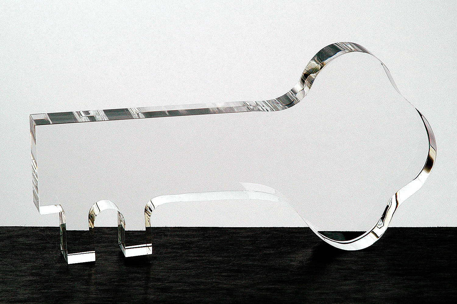 Optical Crystal Key 6" x 3"h: Glassplax