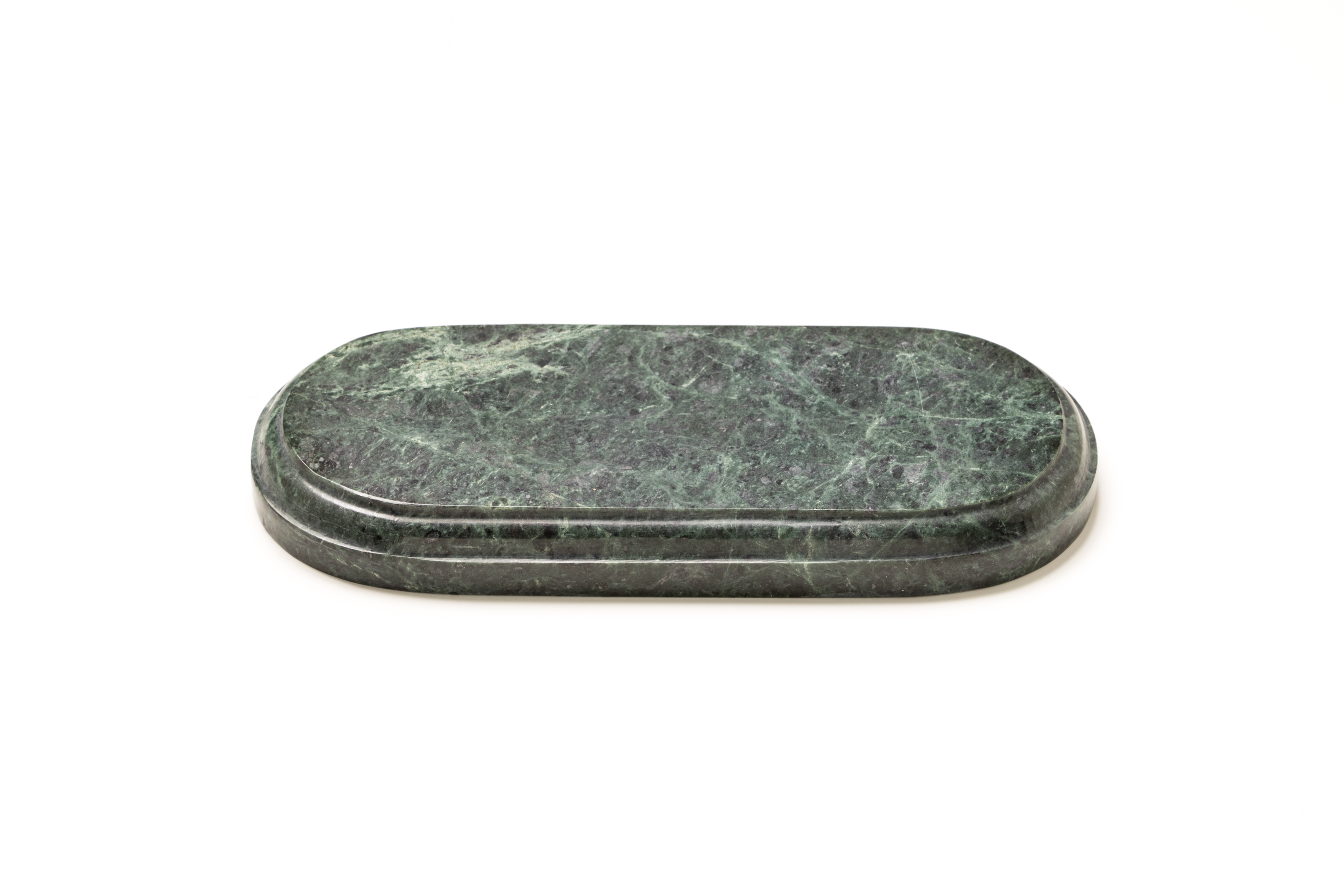Green Marble Oval Base 3" x 9": Glassplax