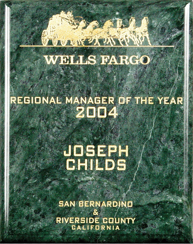 Green Marble Plaque 8" x 10": Glassplax