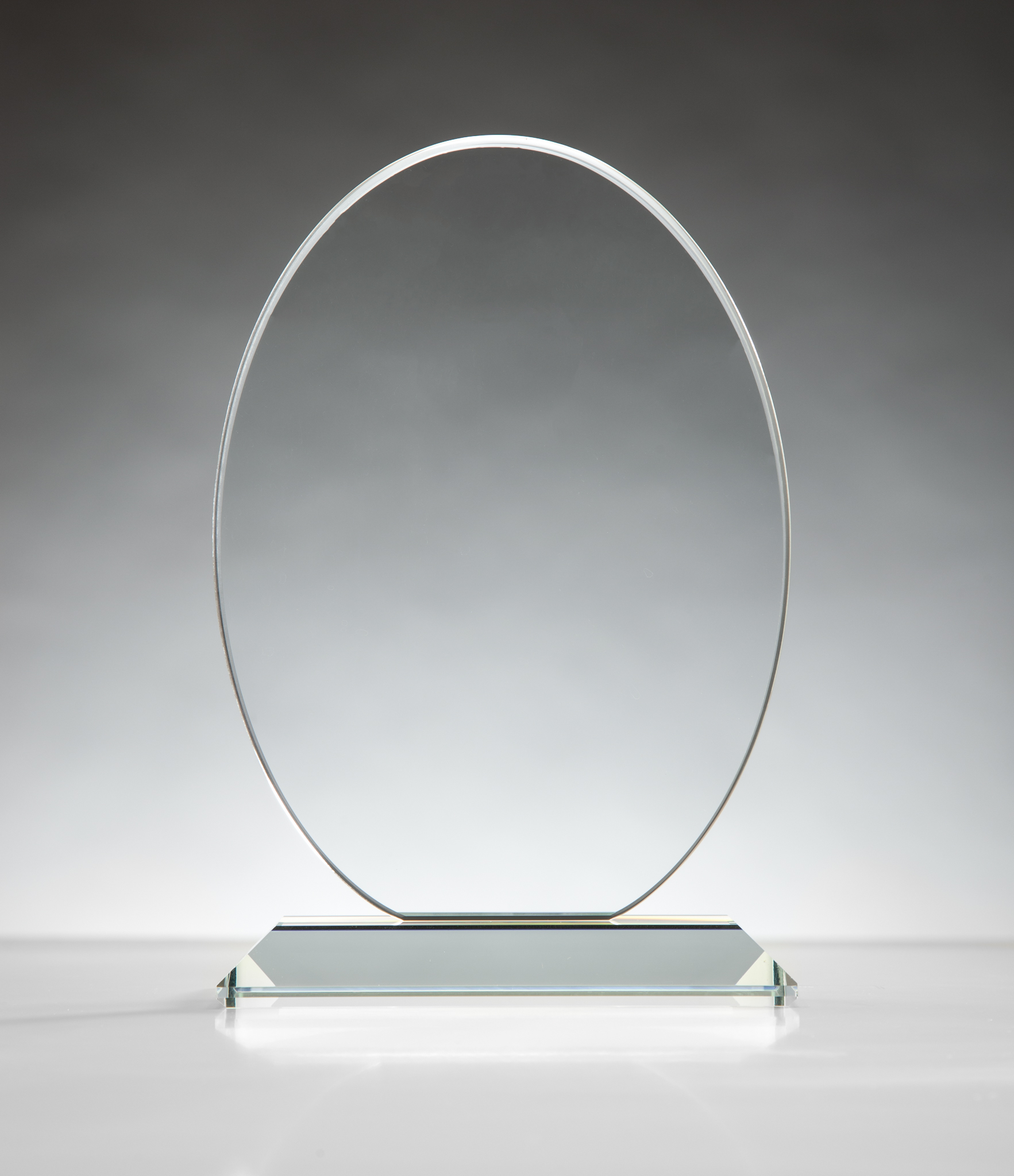 Vertical Oval 10"h x 3/4"t: Glassplax