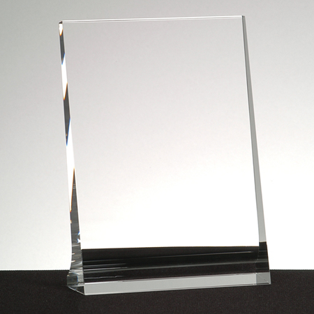 Optical Crystal Vertical Wedge Plaque: Glassplax